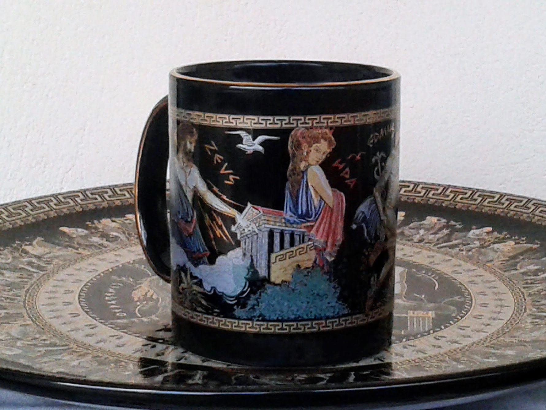Ceramic Mug, Ancient Greek Gods, Zeus, Hera, Hermes and Aphrodite, 24 ...