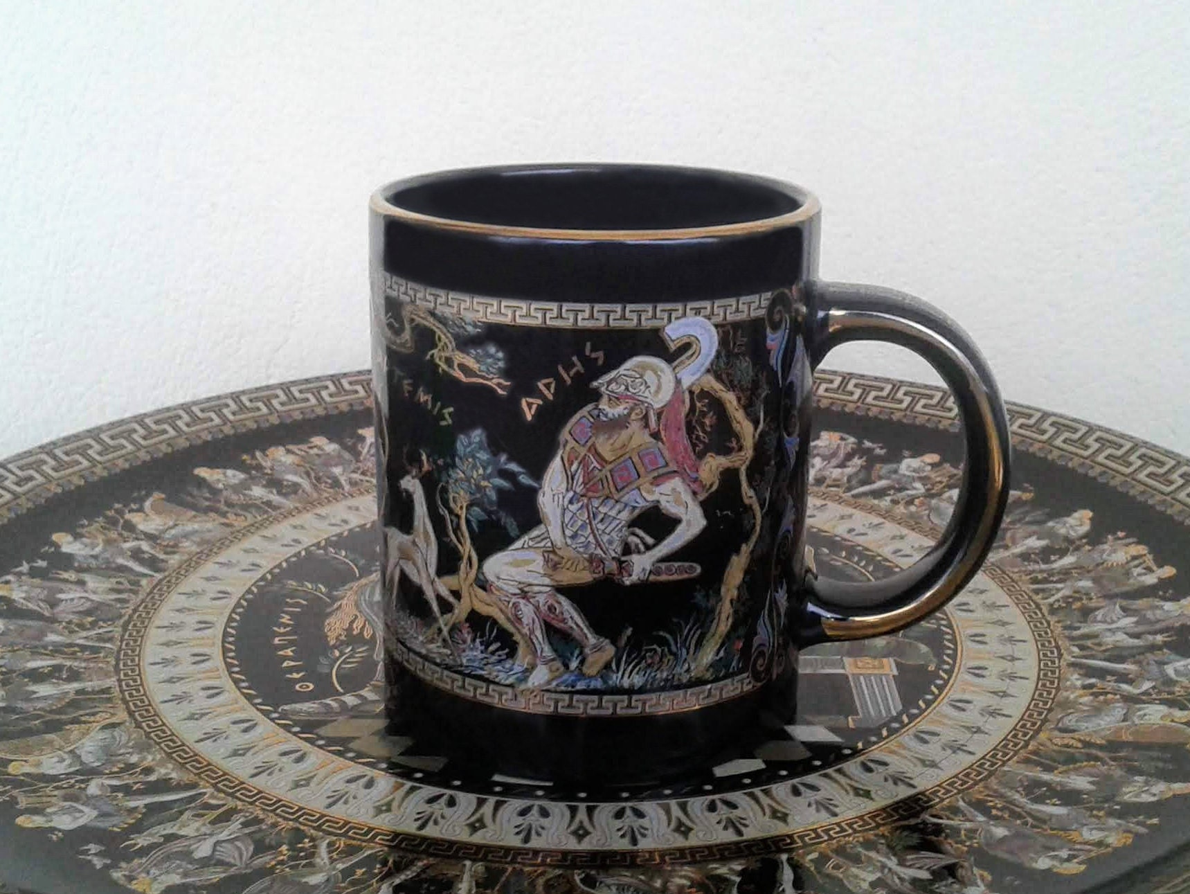 Ceramic Mug Ancient Greek Gods Athene Apollo Artemis and - Etsy