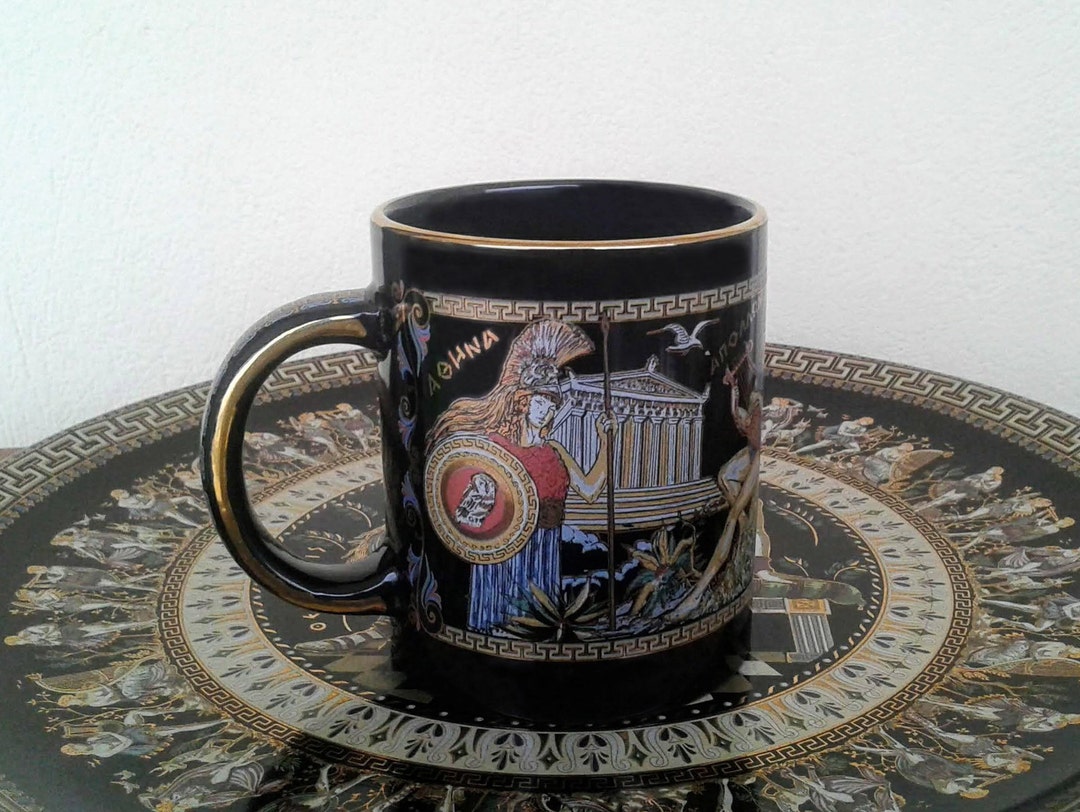 Ceramic Mug Ancient Greek Gods Athene Apollo Artemis and - Etsy