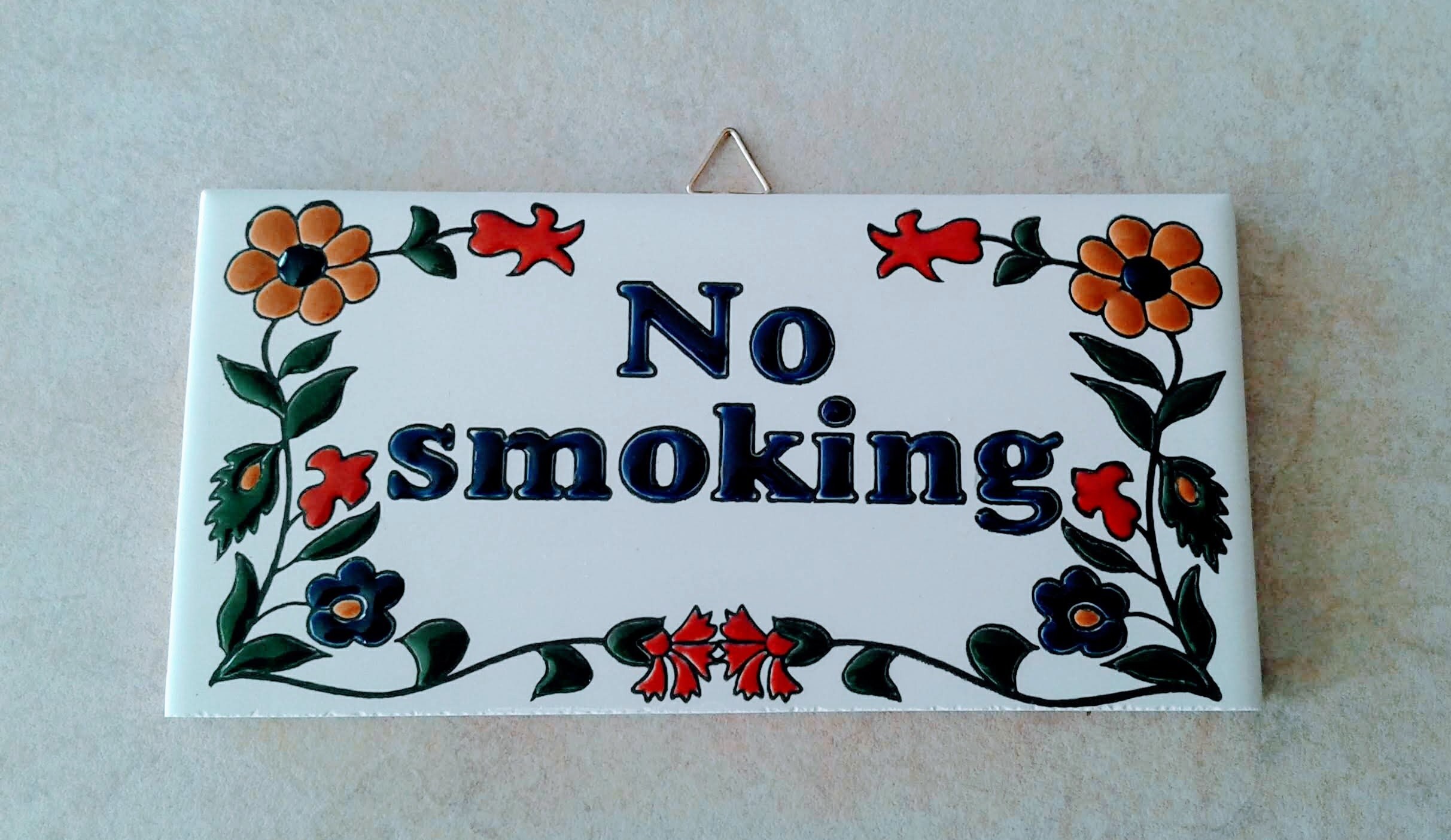 Ceramic Art Tile, Greek Handmade, Hand Painted in Relief Wall Hanging ...