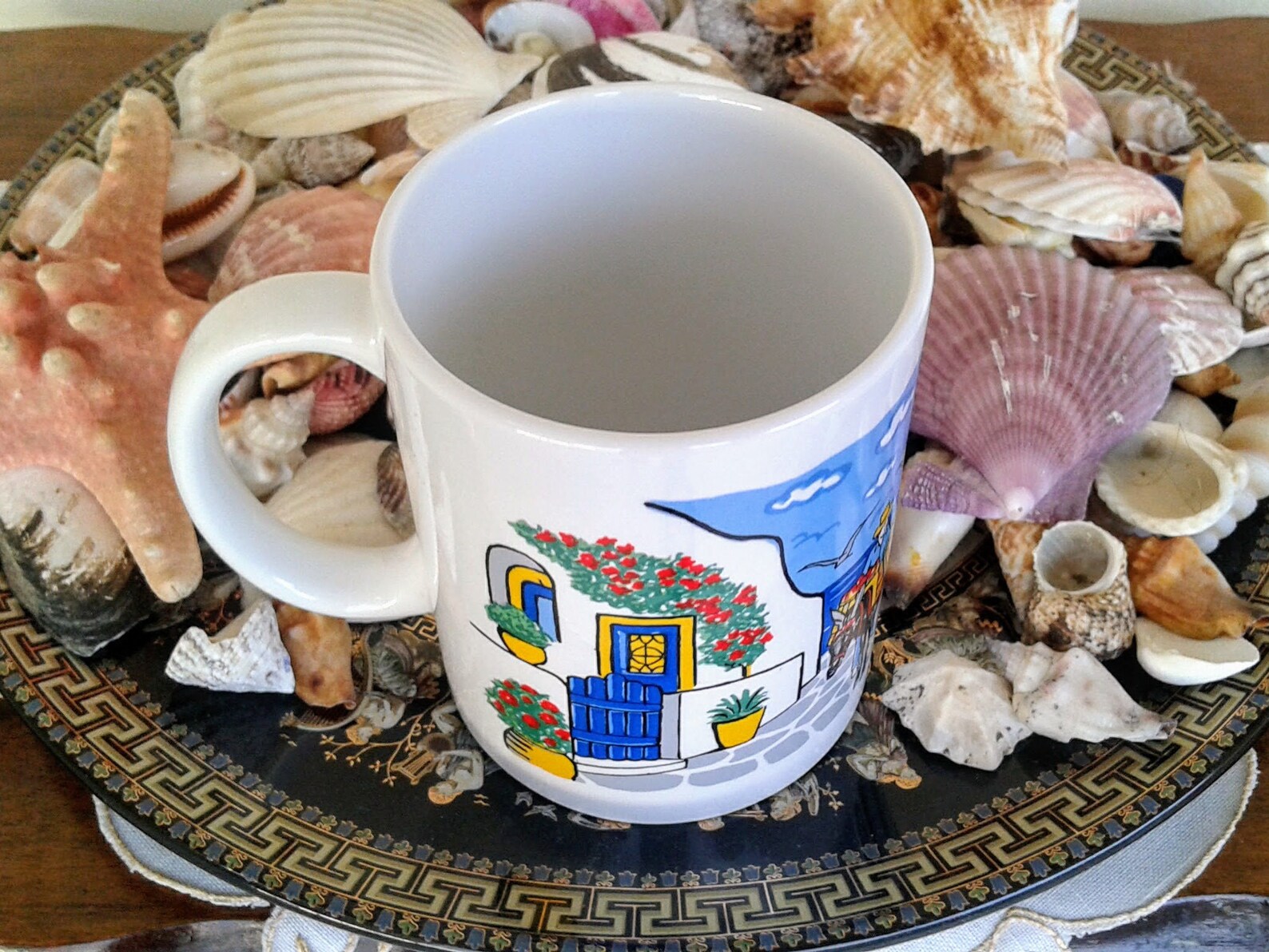 Ceramic Mug, Greek Islands, Landscape (stoneware, Tea Cups, Coffee Mugs ...