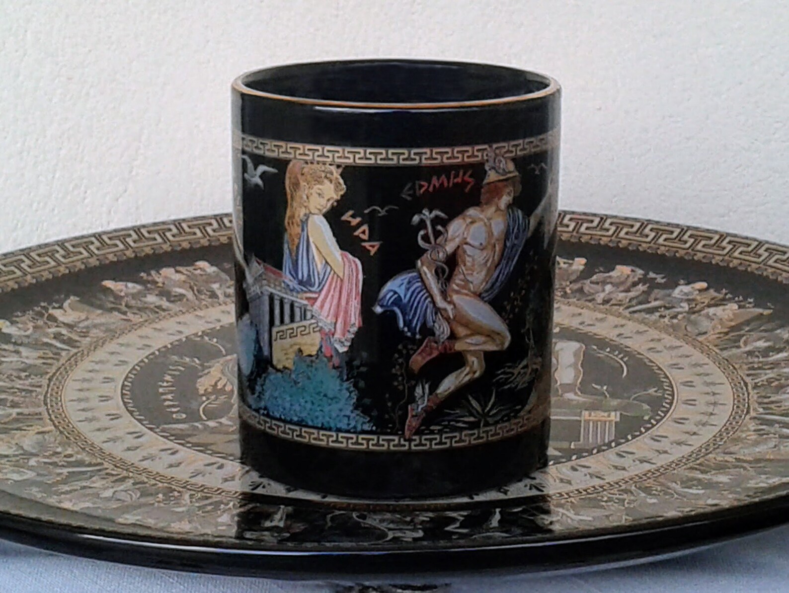 Ceramic Mug, Ancient Greek Gods, Zeus, Hera, Hermes and Aphrodite, 24 ...