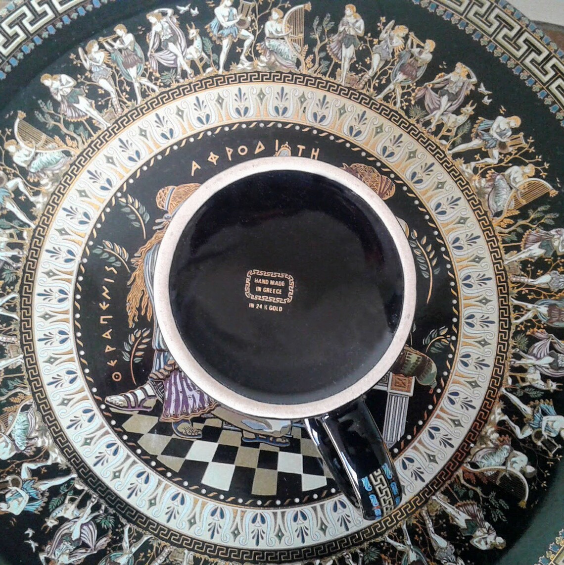 Ceramic Mug Ancient Greek Gods Zeus Hera Hermes and - Etsy