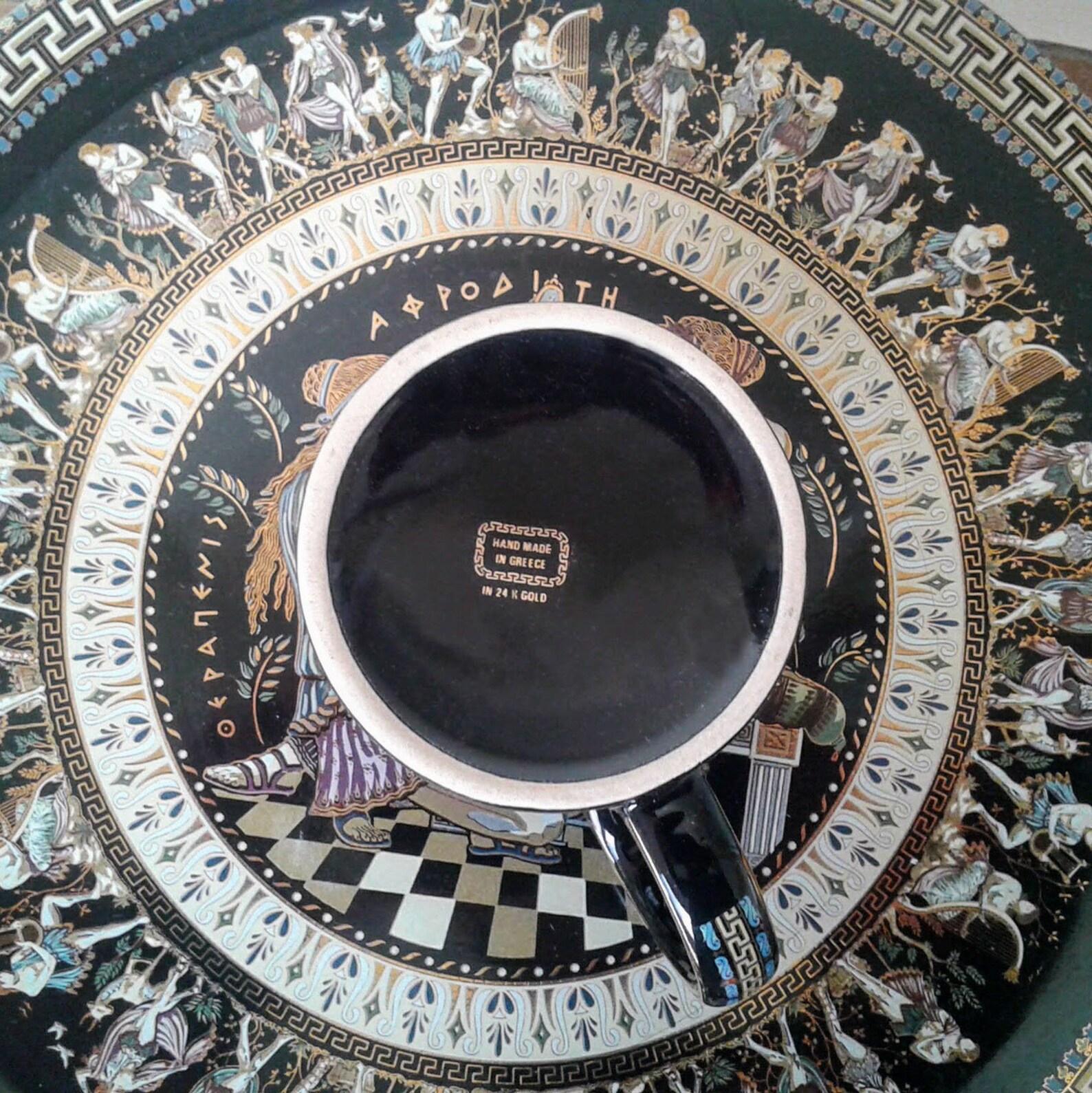 Ceramic Mug Ancient Greek Gods Zeus Hera Hermes and - Etsy