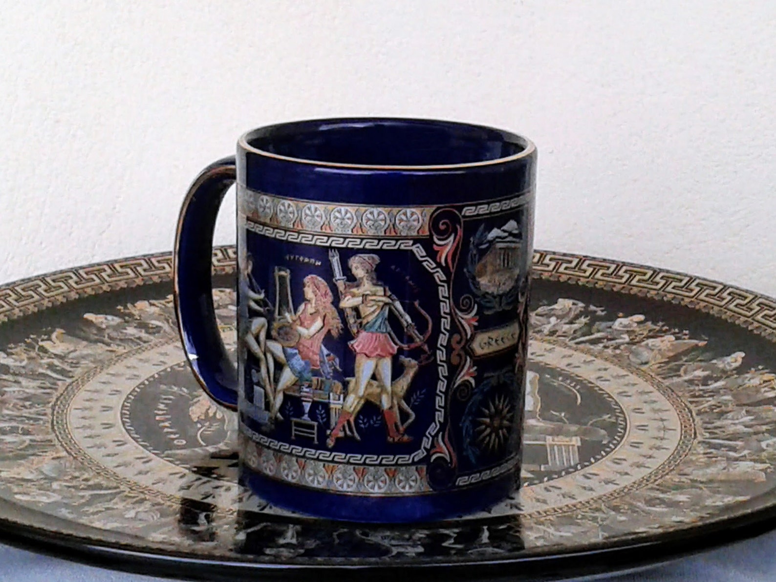 Ceramic Mug Ancient Greek Goddess Artemis and Phaethon Son of - Etsy