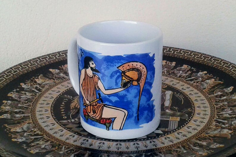 Ceramic Mug, Hephaestus Ancient Greek God (stoneware, Tea Cups, Coffee ...