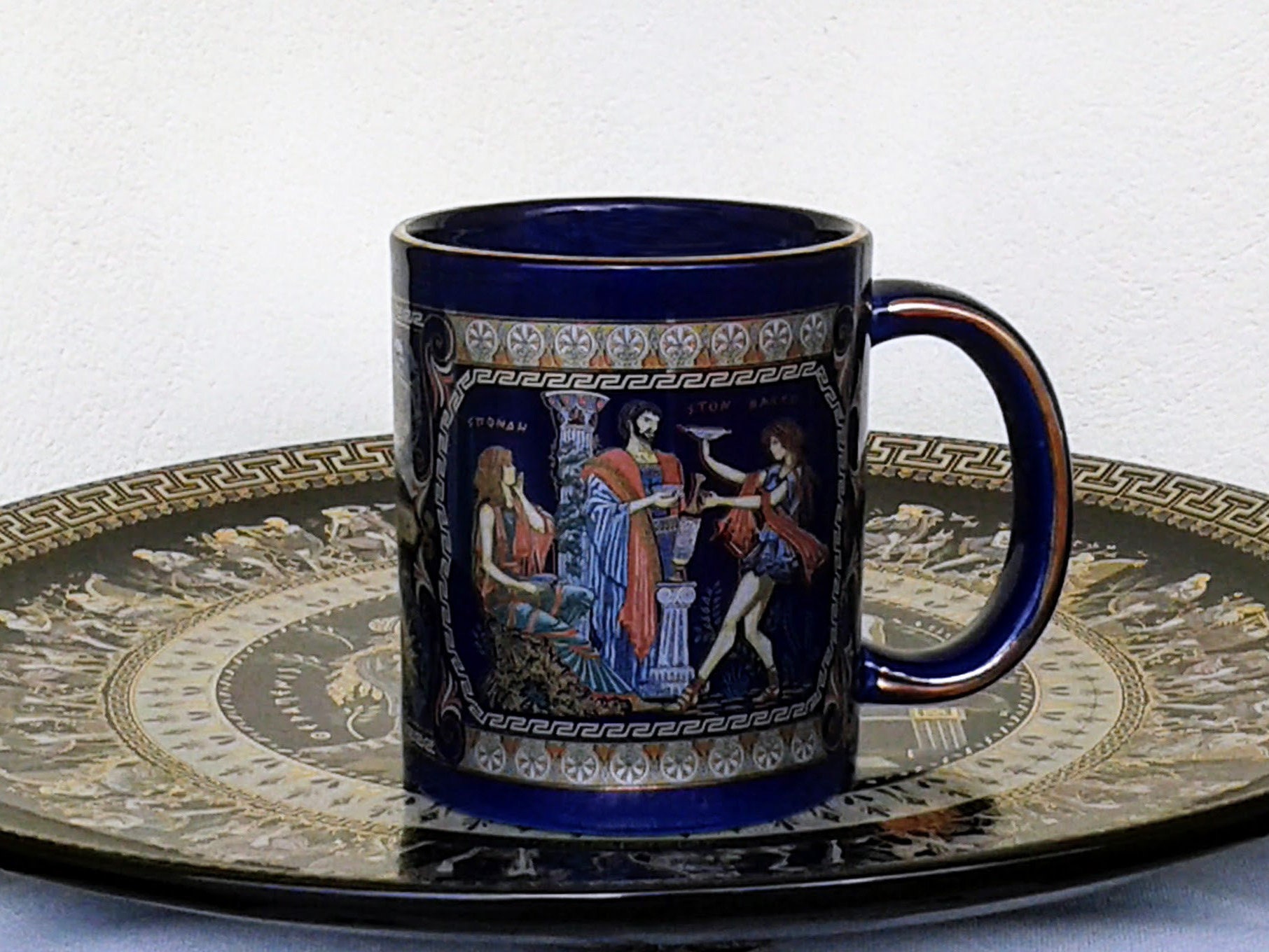 Ceramic Mug Ancient Greek Gods Zeus Dionysus and Mortals 24 - Etsy