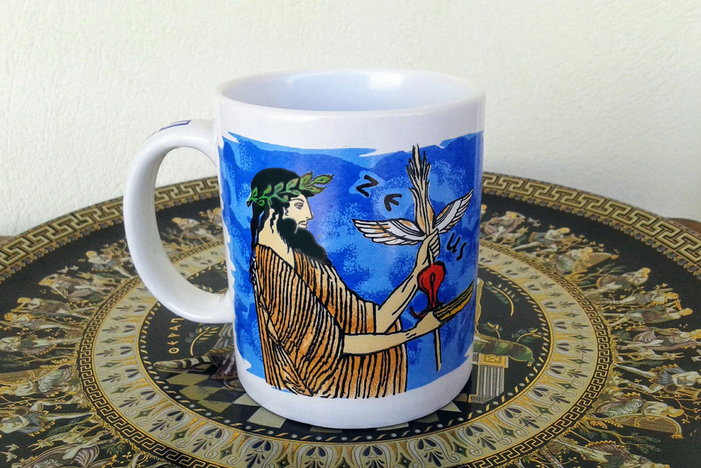 Ceramic Mug, Zeus Ancient Greek God (stoneware, Tea Cups, Coffee Mugs ...