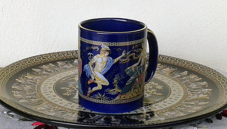 Ceramic Mug Ancient Greek Gods Zeus Hera Hermes and - Etsy