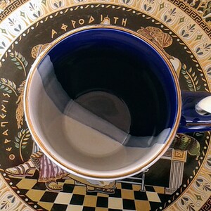 Ceramic Mug, Dionysus Ancient Greek God, 24 Kt Gold With Porcelain ...
