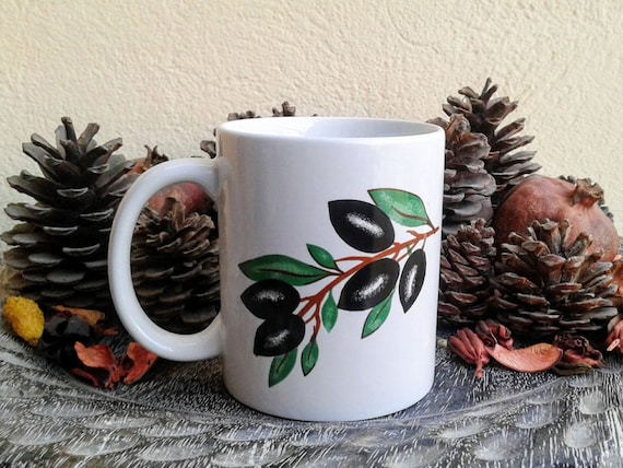Ceramic Mug Olive Mug stoneware Tea Cups Coffee Mugs | Etsy