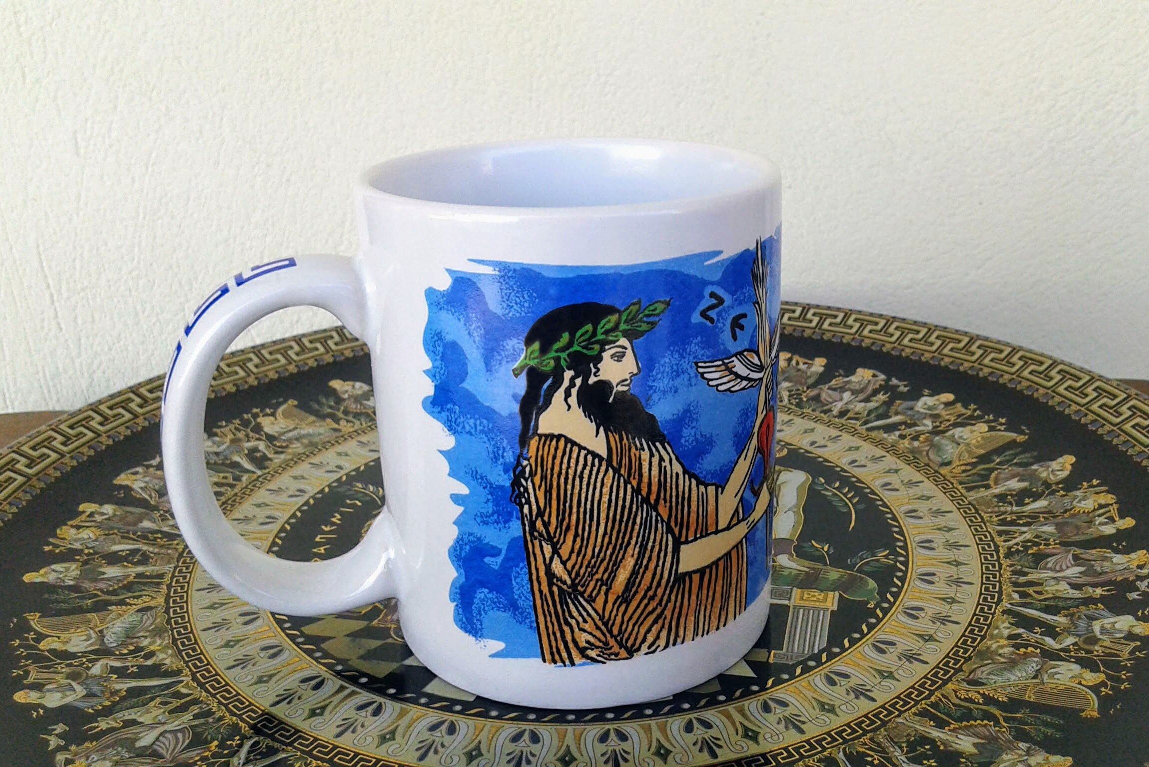 Ceramic Mug, Zeus Ancient Greek God (stoneware, Tea Cups, Coffee Mugs ...