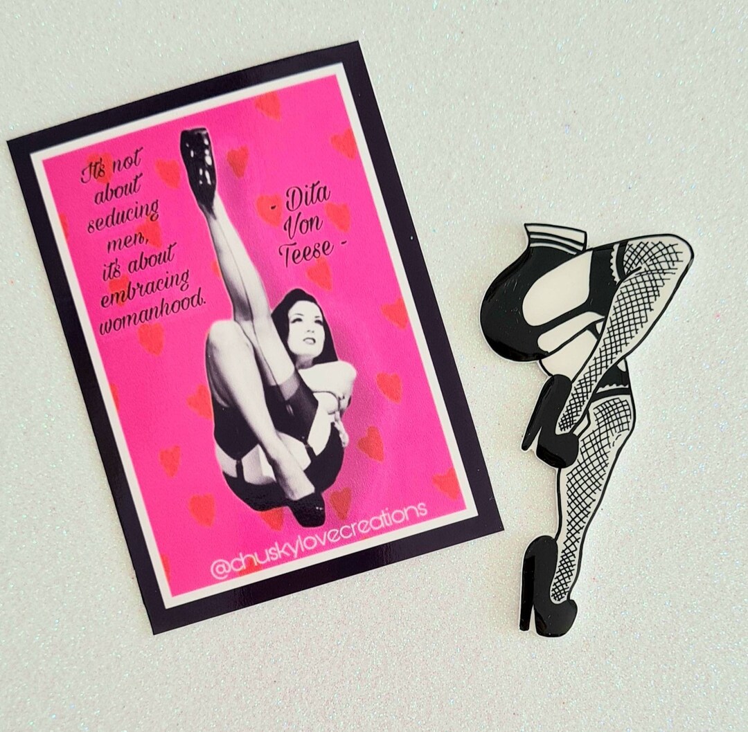 Pin Sexy Legs Girl Burlesque Valentine T Legs Acrylic Etsy