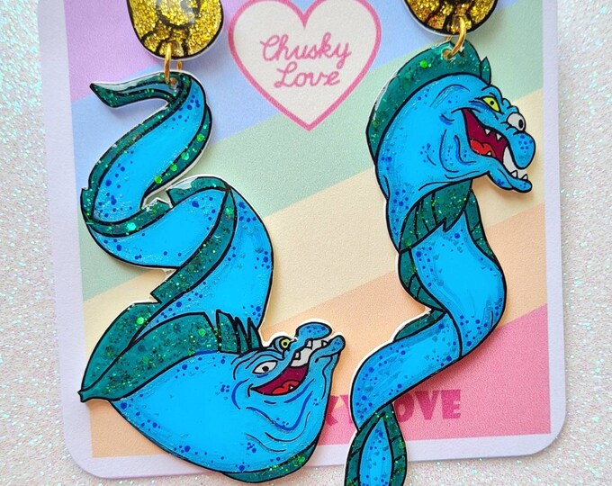 The Little Mermaid Earrings. Flotsam and Jetsam Ursula Snakes ...