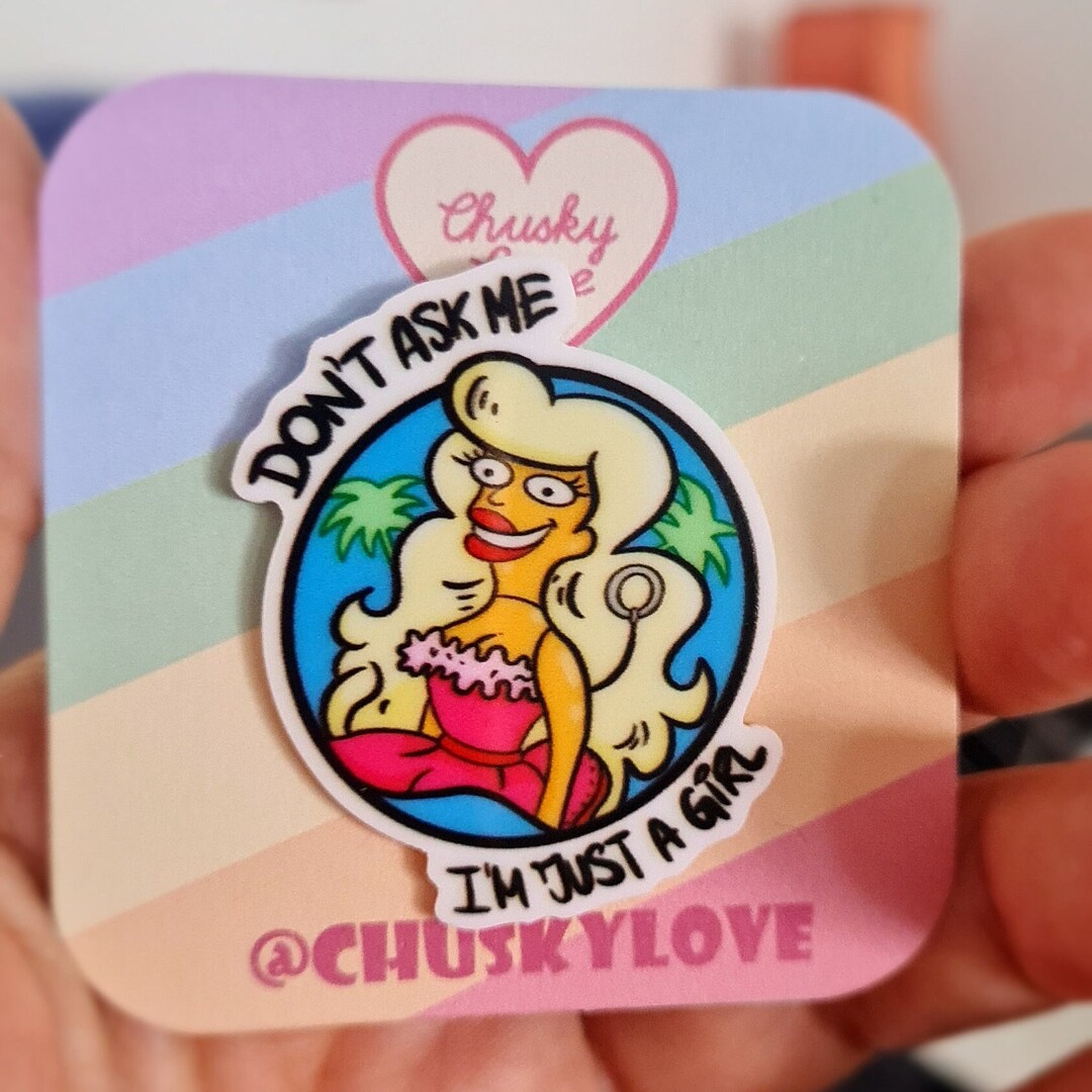 Stacy Malibu Pin. Christmas Gift. Simpsons. Don't Ask Me - Etsy
