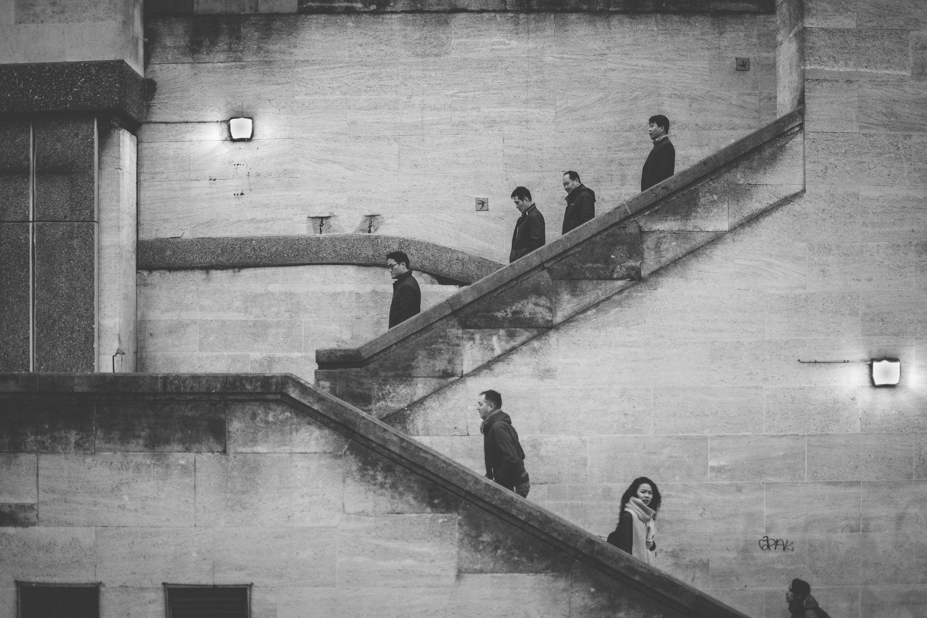 Waterloo Bridge Staircase Street Photography London South Bank River ...