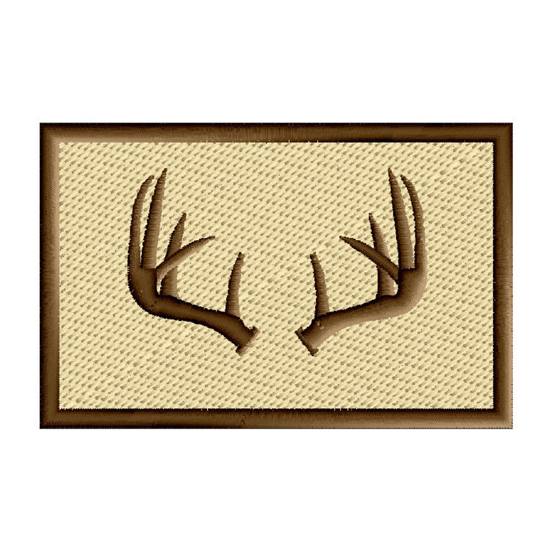 Deer Hunter Patch Buckup Tactical Patch Hook Antlers Deer Wildlife ...