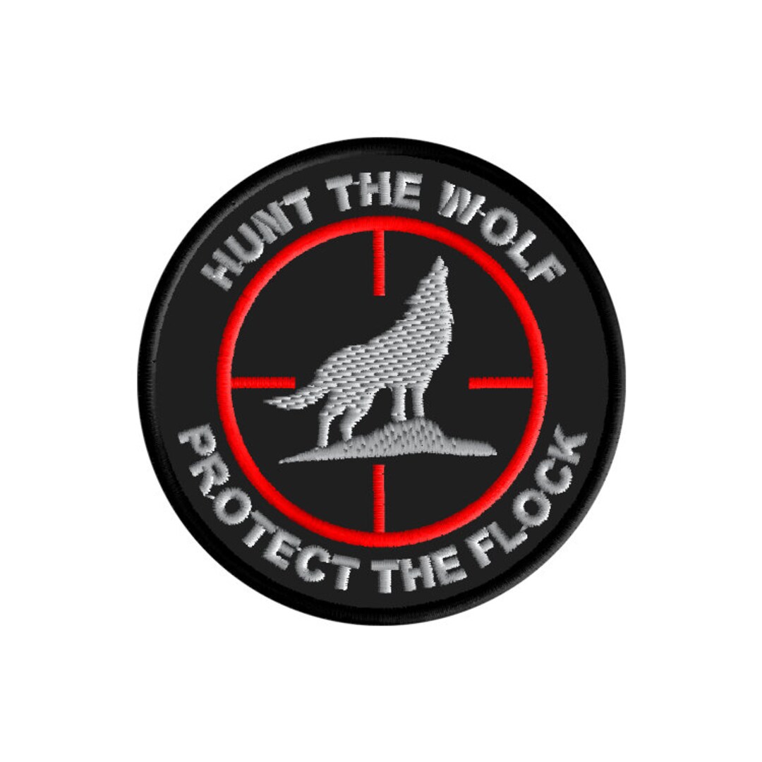 Hunting Patch Wolf Hunting Patch Hunting Gift Hunt the Wolf - Etsy