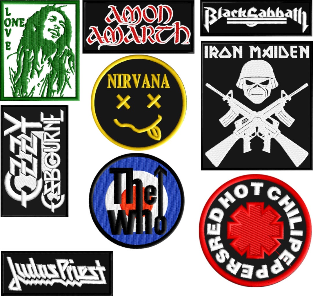 Rock & Heavy Metal Band Embroidered Patch / Heavy Metal Patch Rock on ...