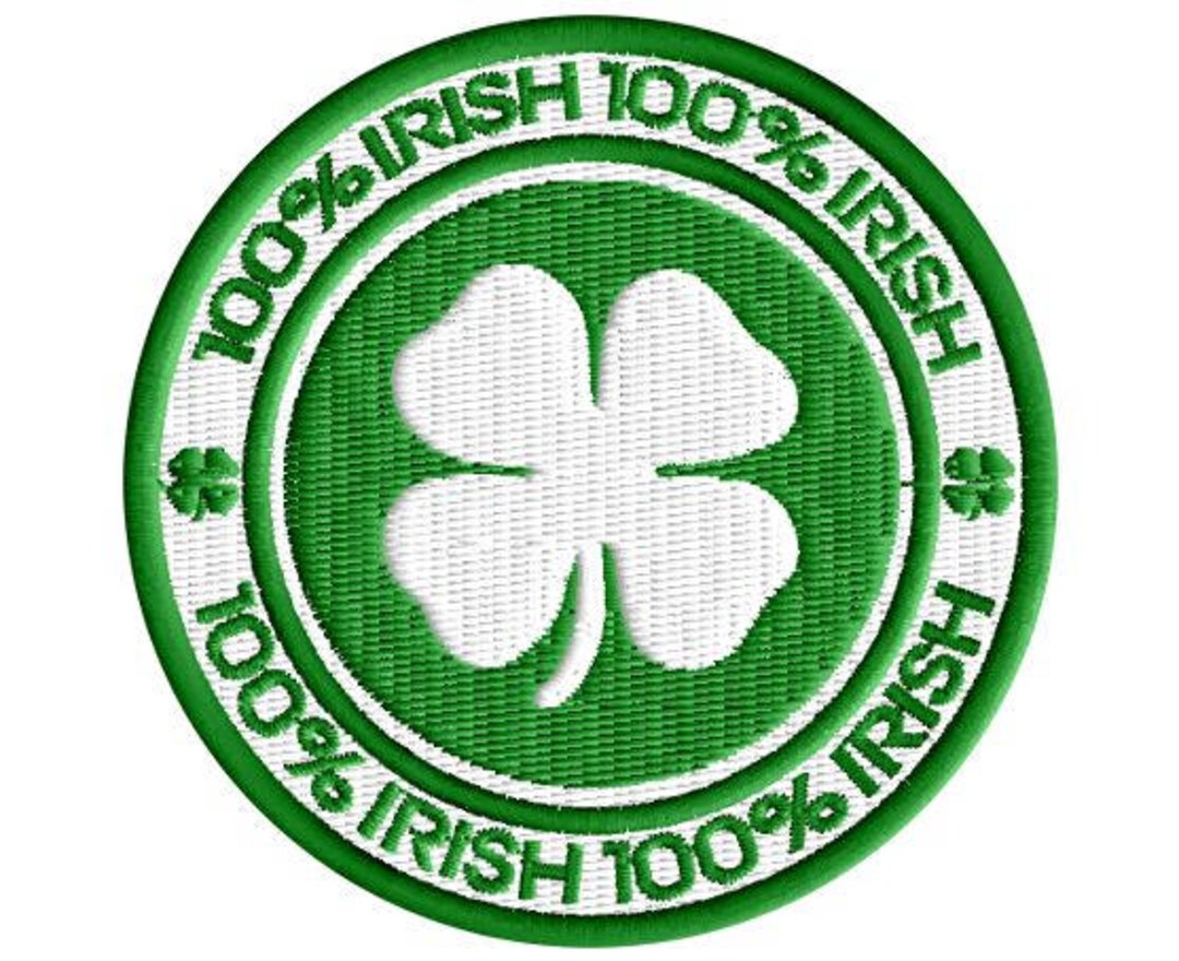 Irish Embroidered Iron on Patch - Ireland Sew on Patch - Irish Iron on ...