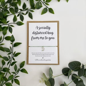 Socially Distanced Hug From Me to You, Wish Bracelet, Wishlet, Gift ...