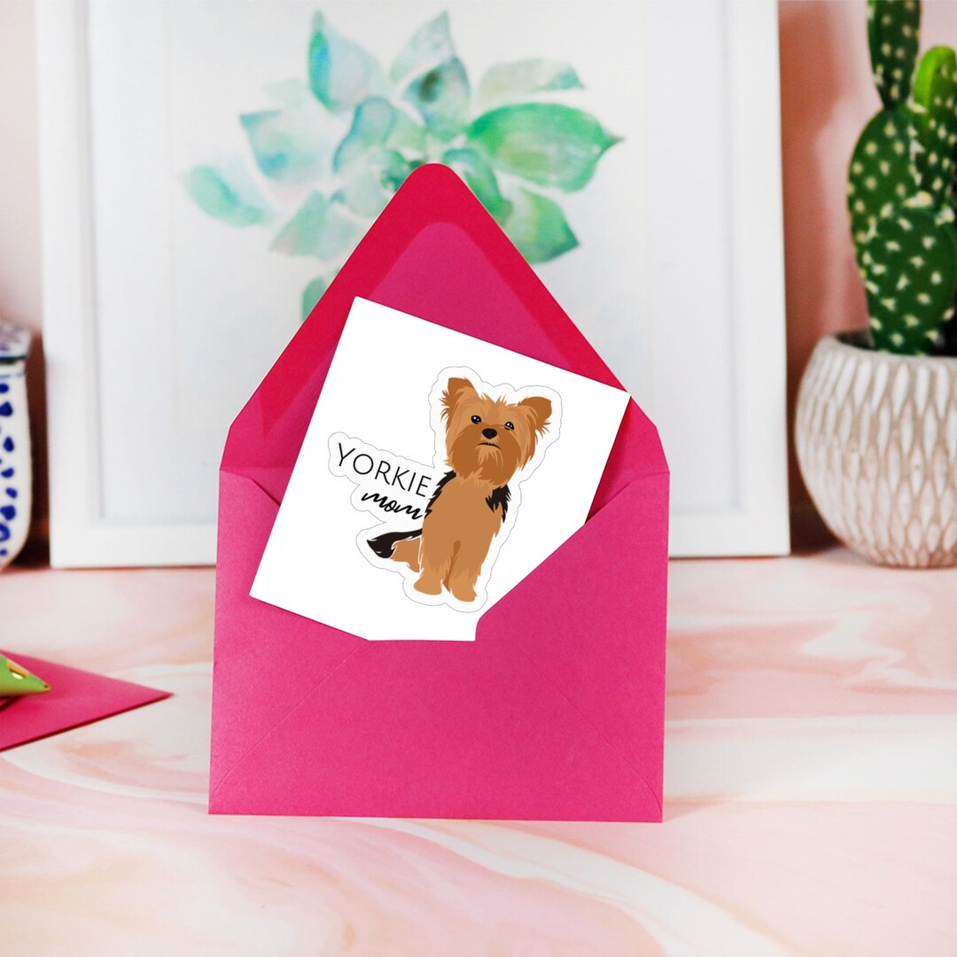 Yorkie Mom Decal - Etsy