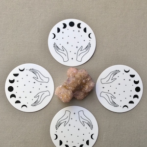 Moon Witch Moon Phases Witchy Vinyl Sticker Decal for Laptop - Etsy