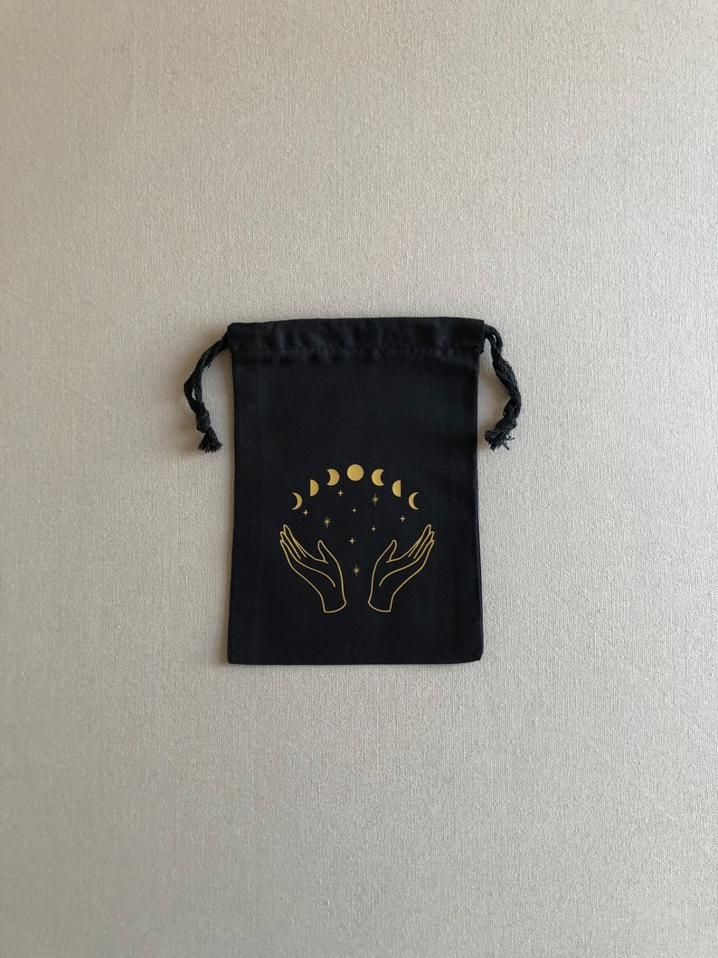 Moon Witch Drawstring Pouch Bag for Tarot Cards Crystals - Etsy