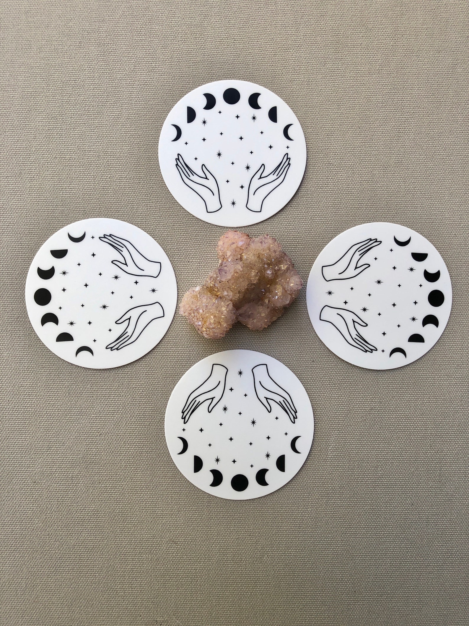 Moon Witch Moon Phases Witchy Vinyl Sticker Decal for Laptop - Etsy