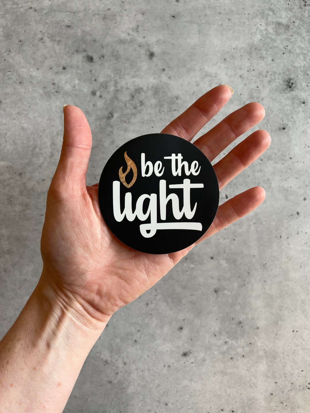 Be the Light Vinyl Sticker for Laptop, Water Bottle, Gifts Under 5 - Etsy