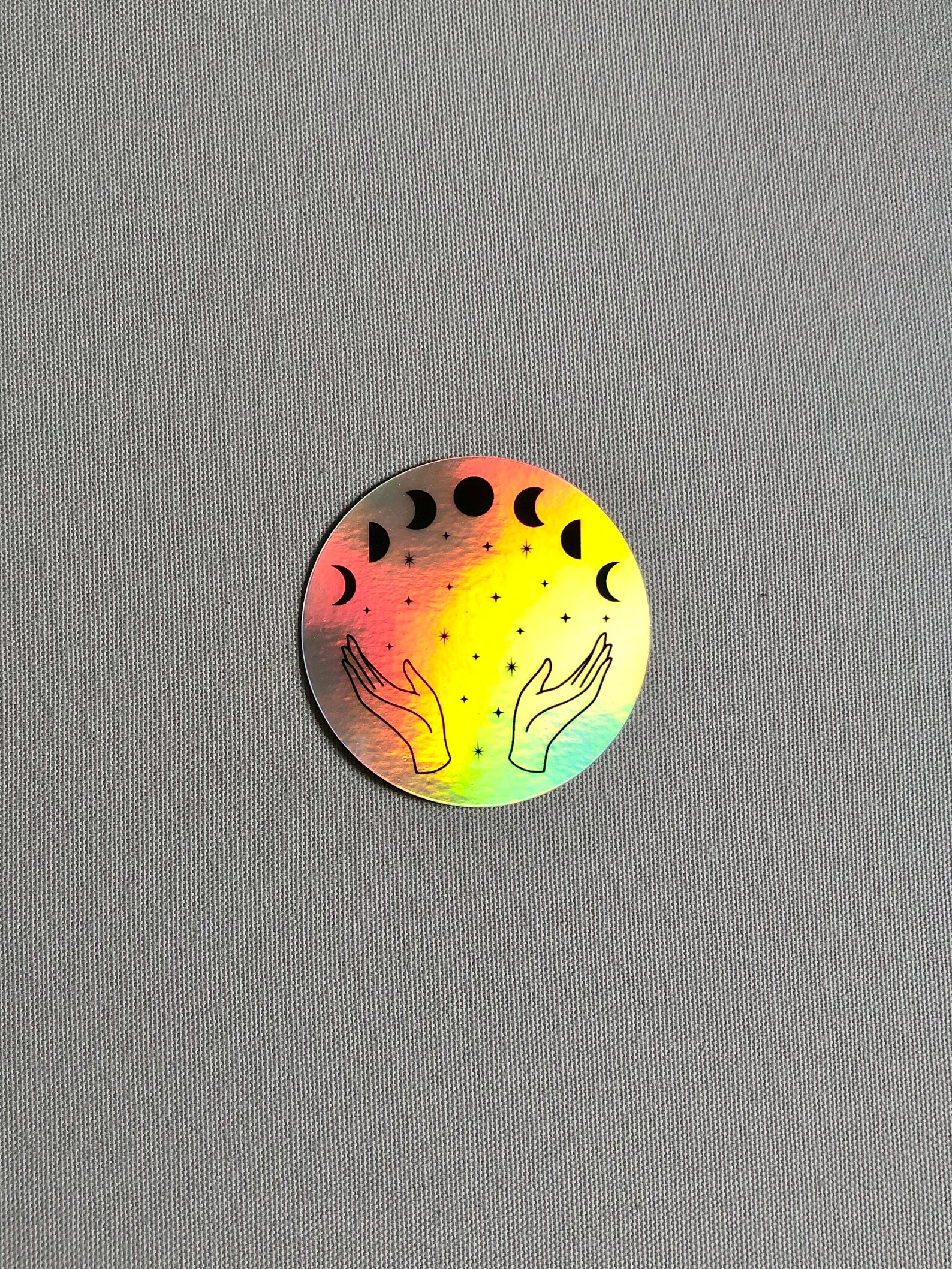 Mystic Moon Witchy Holographic Vinyl Sticker for Laptop Water | Etsy