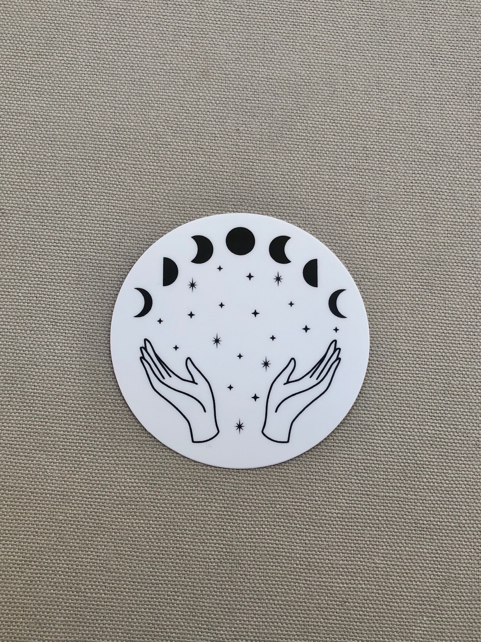 Moon Witch Moon Phases Witchy Vinyl Sticker Decal for Laptop - Etsy