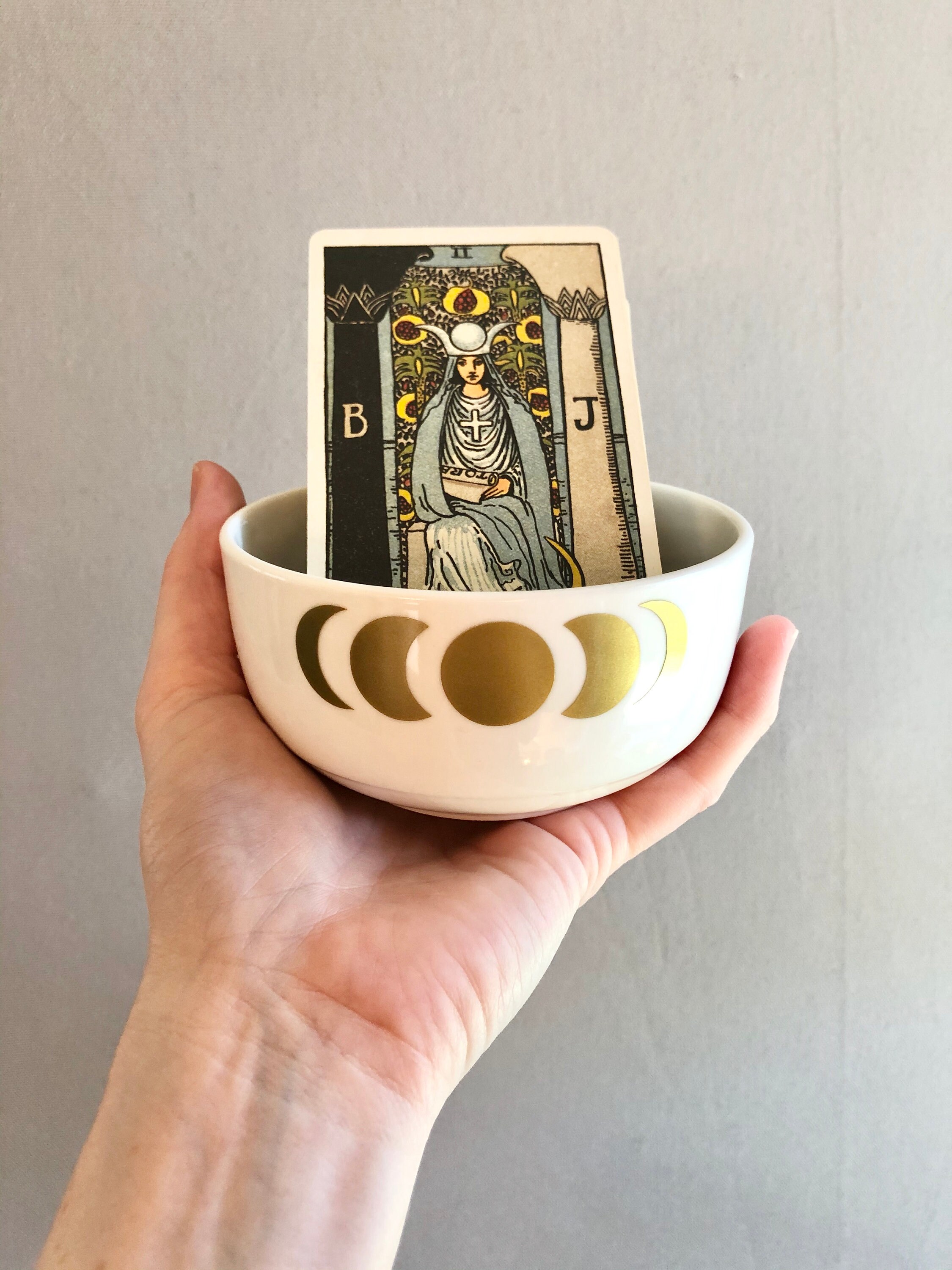 Moon Phases Tarot Card Bowl - Etsy