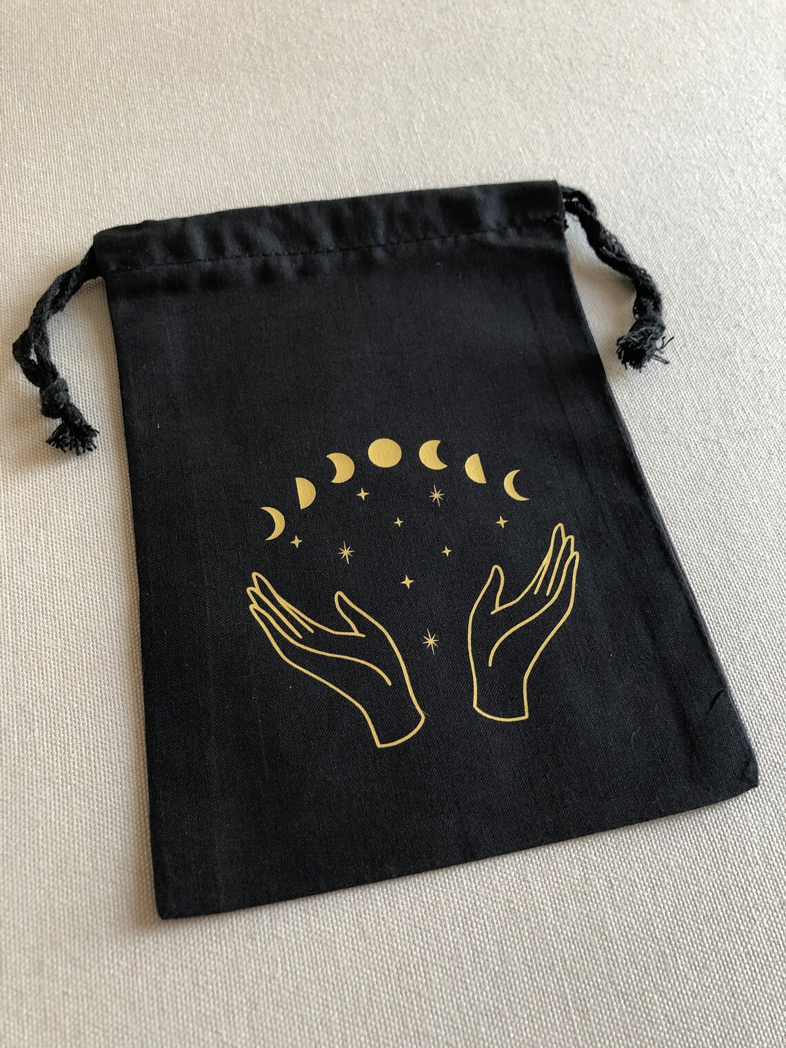 Moon Witch Drawstring Pouch Bag for Tarot Cards Crystals - Etsy