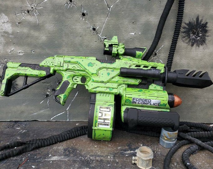 Cell Shaded Nerf Assault Rifle With Granade Launcher - Etsy