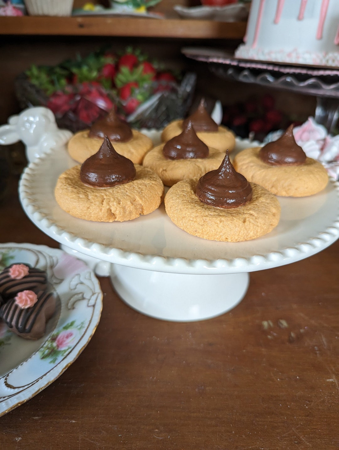 Fake Cookies/faux Cookies/peanut Butter Blossoms/thumbprint Cookies ...