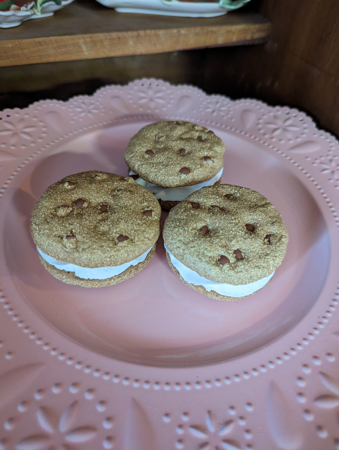 Fake Chocolate Chip Cookie Sandwiches: Photo Props, Set Decor - Etsy