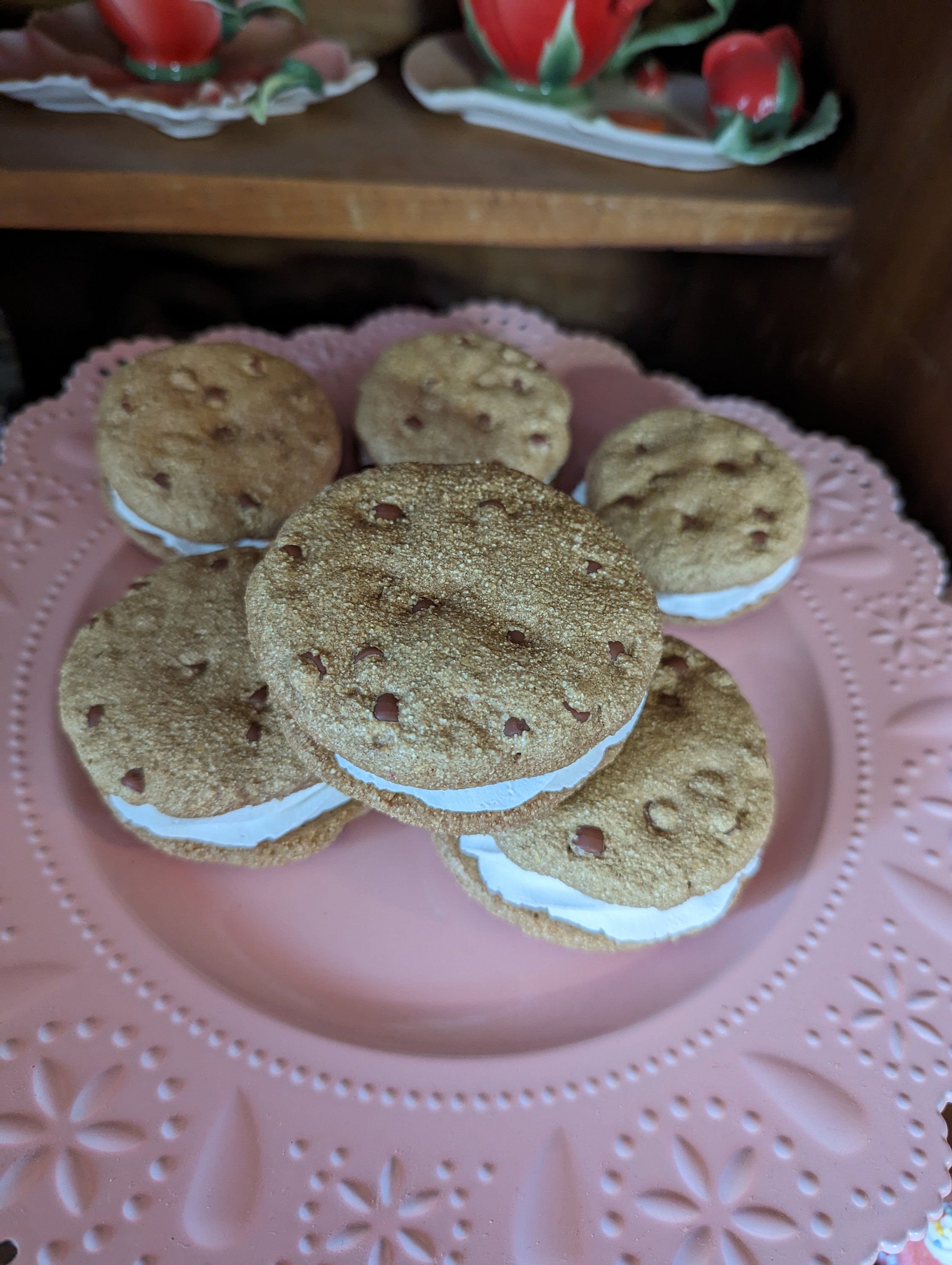 Fake Chocolate Chip Cookie Sandwiches: Photo Props, Set Decor - Etsy