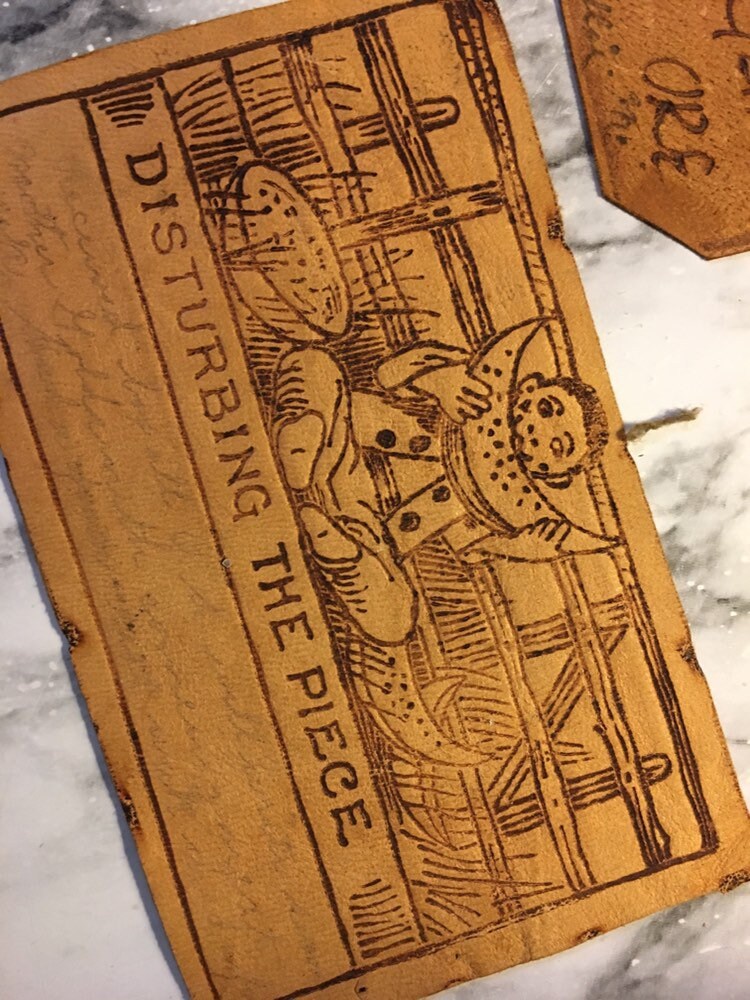 Three Vintage Leather 1909 Circa Post Cards. Stamped and Dated. - Etsy