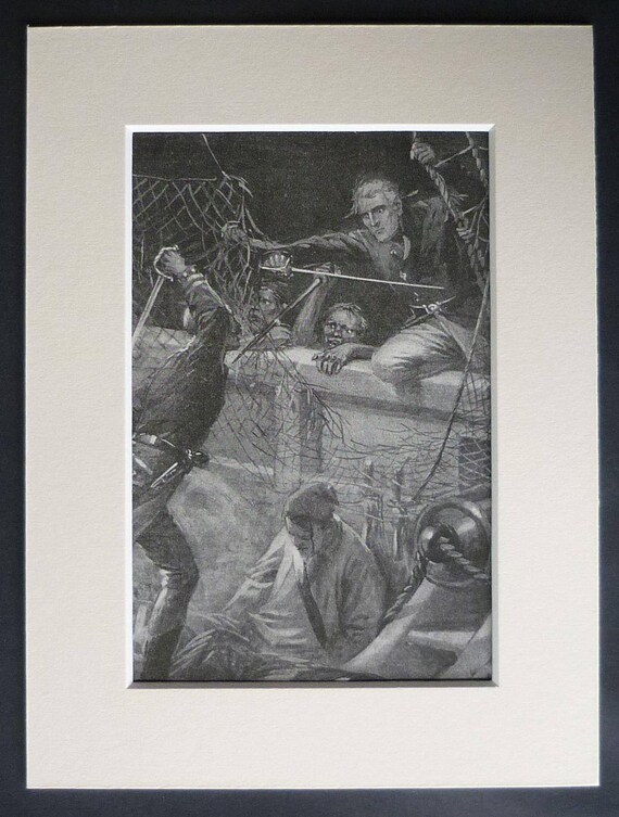 1904 Antique Naval Battle Print by Alfred Pearse Navy Battle - Etsy