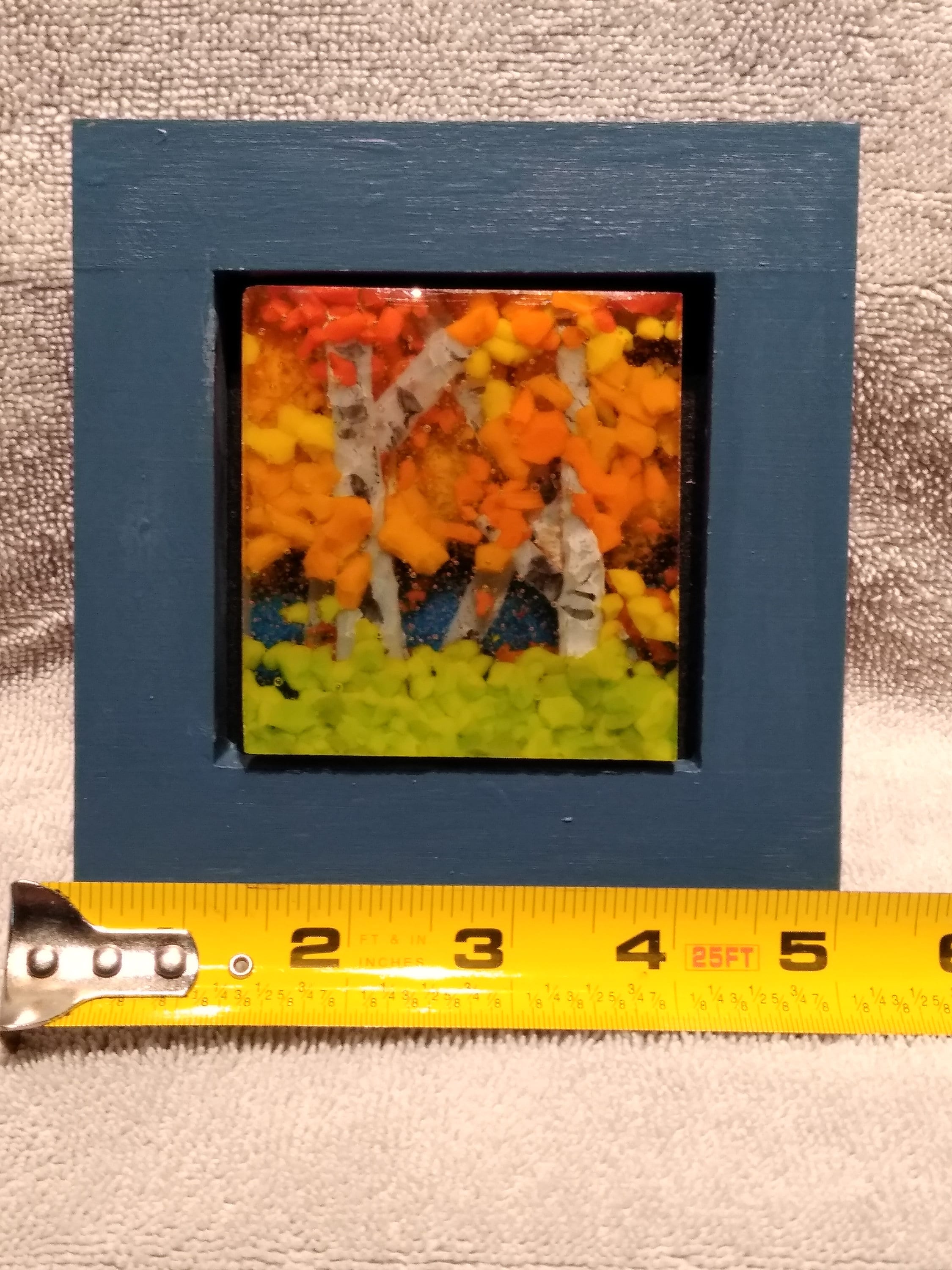 Small Glass Art/fused Glass Art/birch Tree Art/glass | Etsy