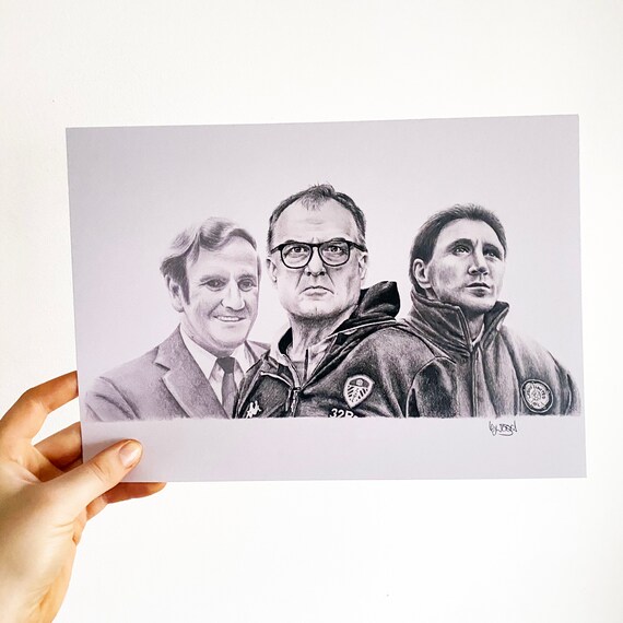 Leeds United Drawing Illustration Print | Etsy UK