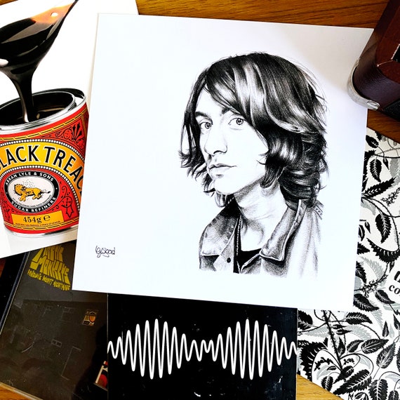 Alex Turner Wall Art Portrait Illustration | Etsy