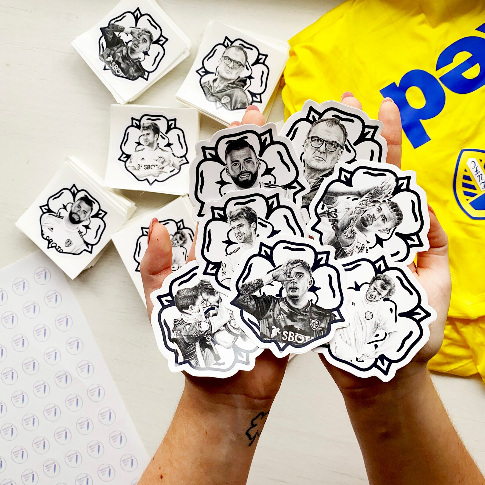 LUFC Sticker Pack - Etsy UK
