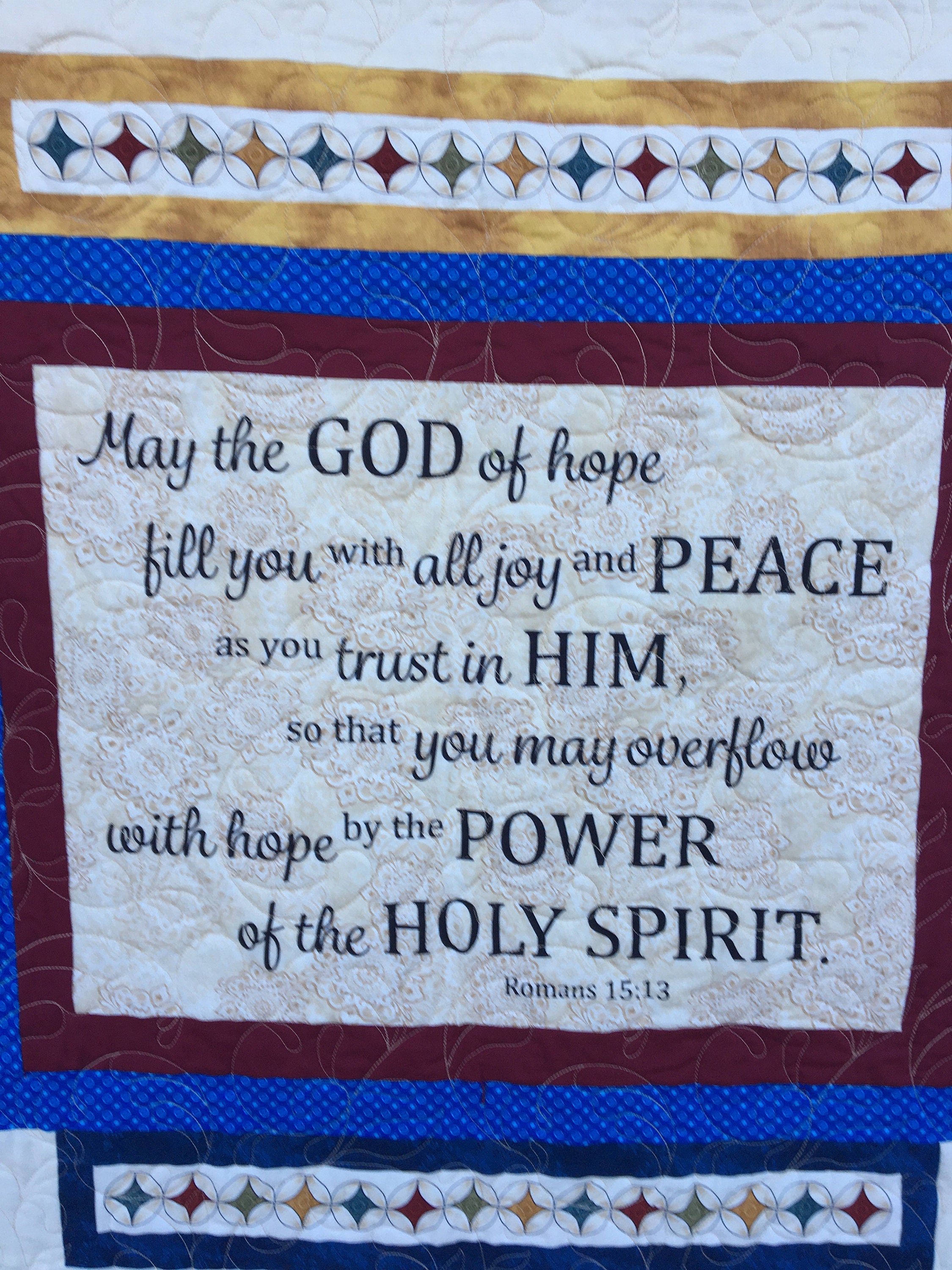 Breathe Bible Verse Quilt - Etsy