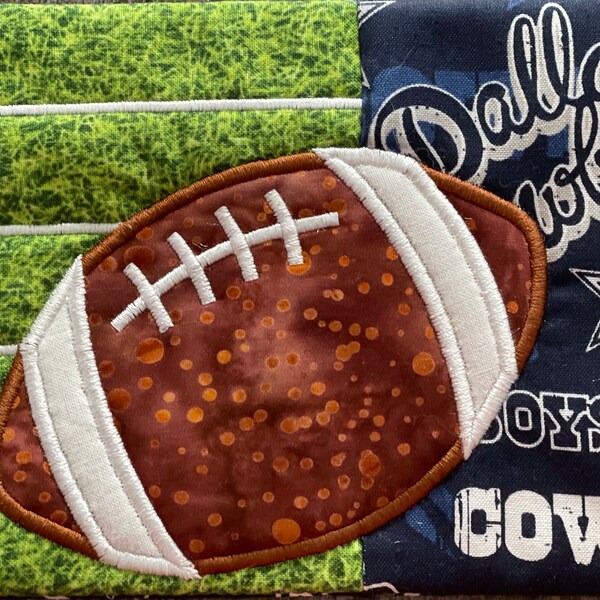 Embroidered Football - Etsy