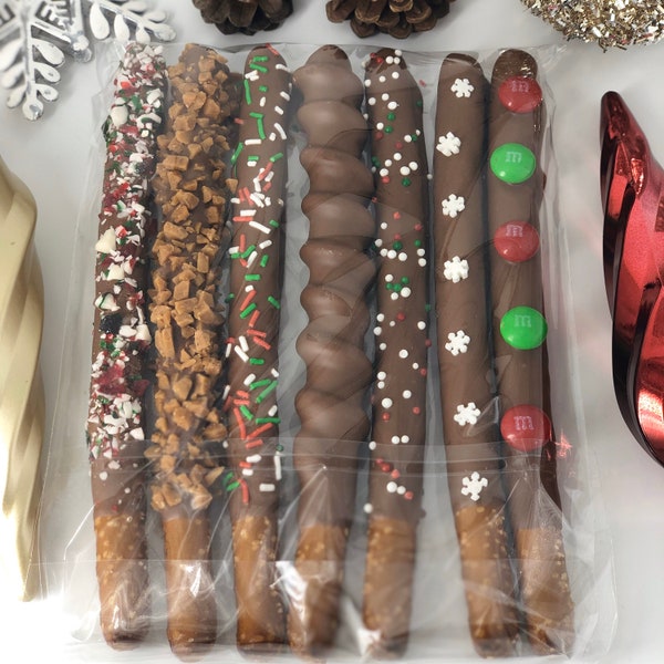 Chocolate Covered Pretzel Rods - Etsy
