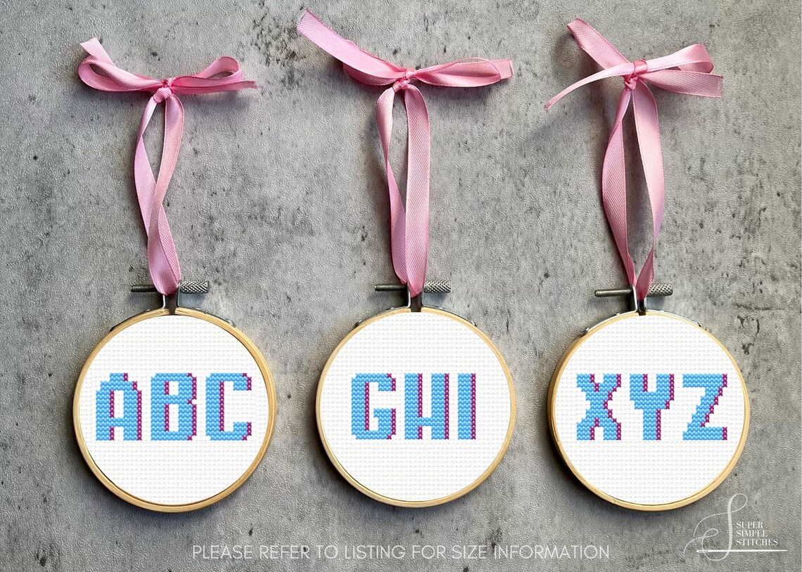 Block Letter Cross Stitch Alphabet Pattern - Cross Stitch Alphabet ...