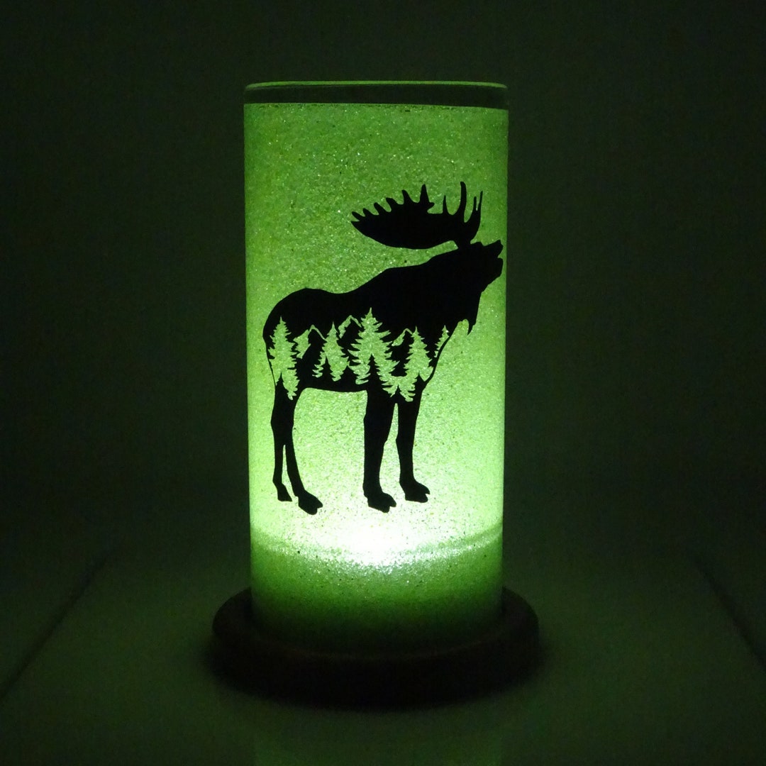 Moose Light, LED, Battery Operated, Night Light, Moose Lovers Gift ...