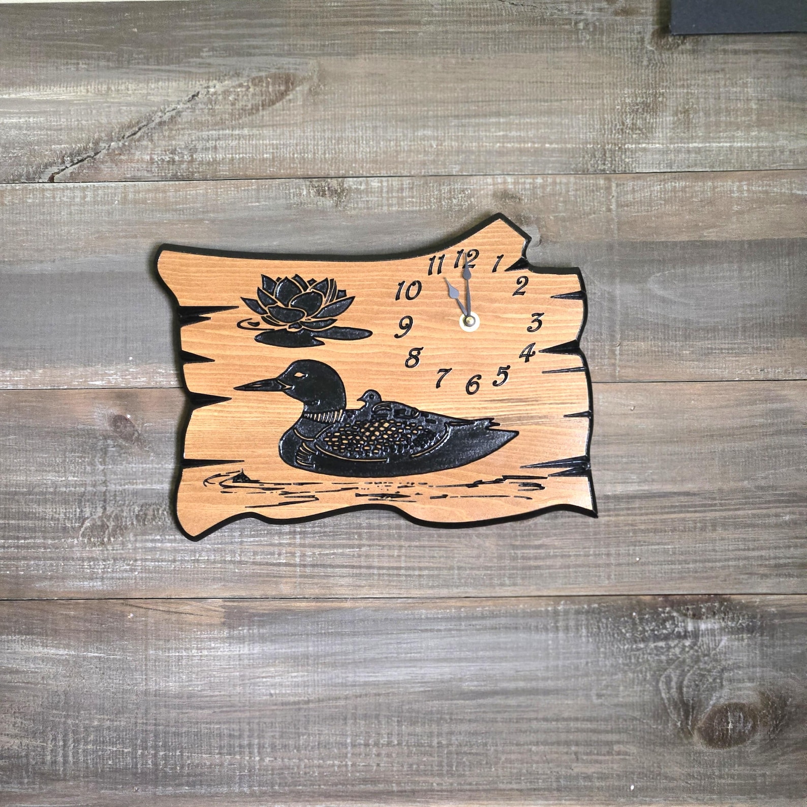 Loon Wall Clock, Battery Operated - Etsy
